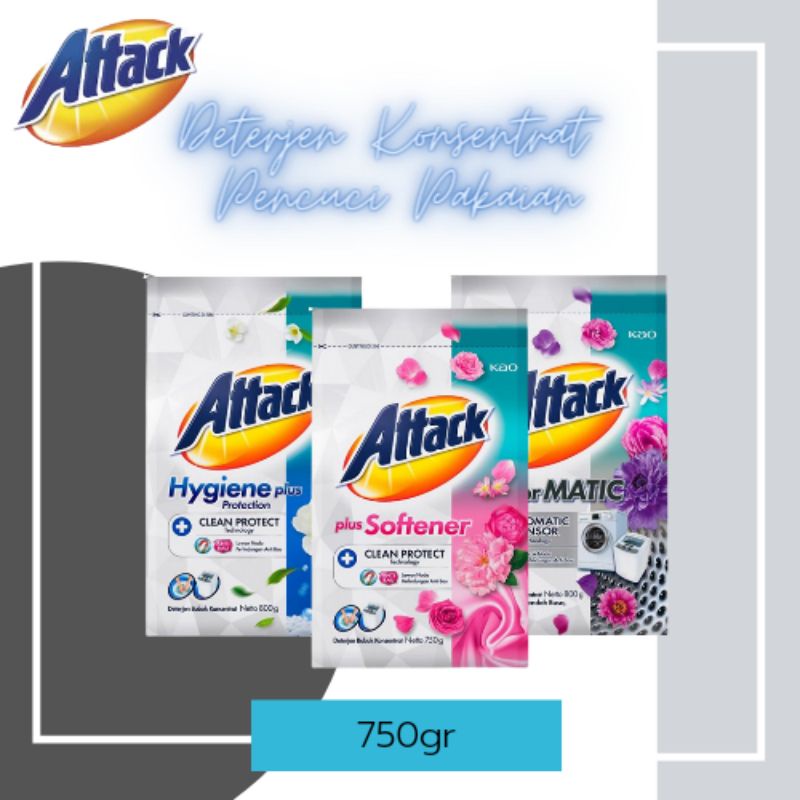 Jual ATTACK DETERGENT POWDER 750gr|1200gr | Shopee Indonesia