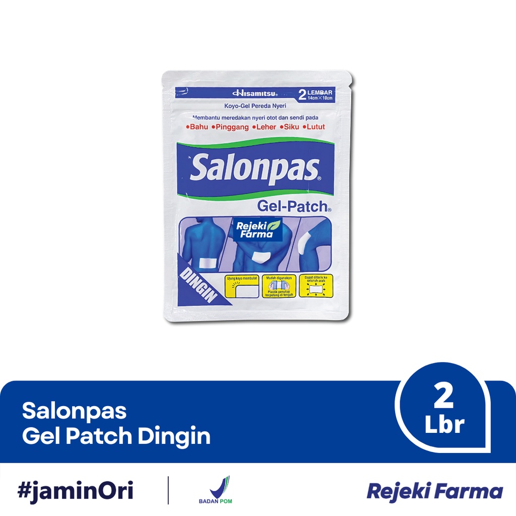 Jual Salonpas Gel Patch Dingin 2 Lembar (14cm X 10cm) Koyo Reda Nyeri ...