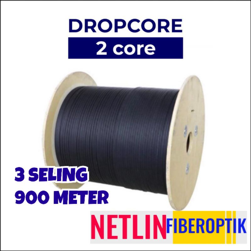 Jual Kabel 2 Core 3 Seling 900 METER Dropcore Cable For Network ISP Use ...