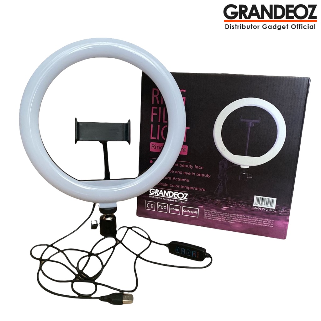 Jual SET PAKET RING LIGHT 26CM + STAND BESAR RINGLIGHT 26 CM LAMPU ...