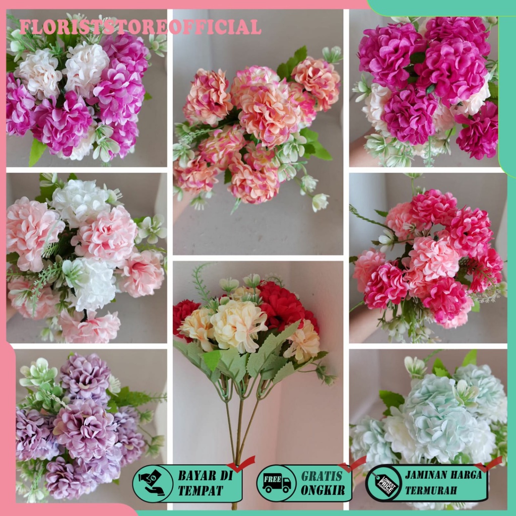 Jual COD BUNGA DANDELION BUNGA TANGKAI PLASTIK BUNGA ARTIFICIAL BUNGA ...