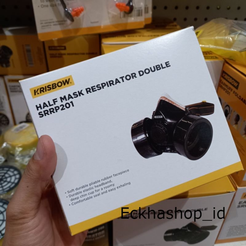 Jual Krisbow masker respirator half mask double SRRP20D | Shopee Indonesia