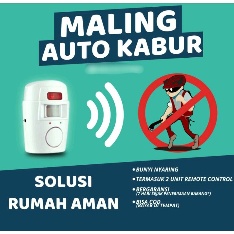 Jual Alarm Pintu Rumah Jendela Anti maling Baterai Sensor Gerak Alaram ...
