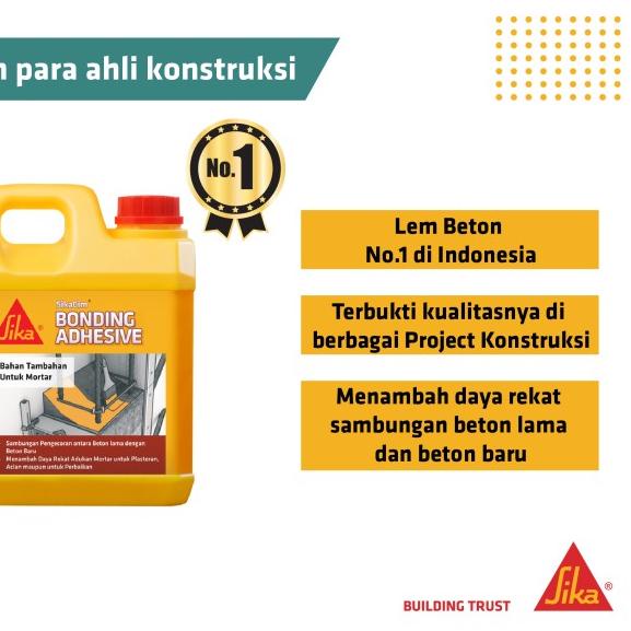Jual Sikacim Bonding Adhesive Bonding Agent Lem Beton 900ml | Shopee ...
