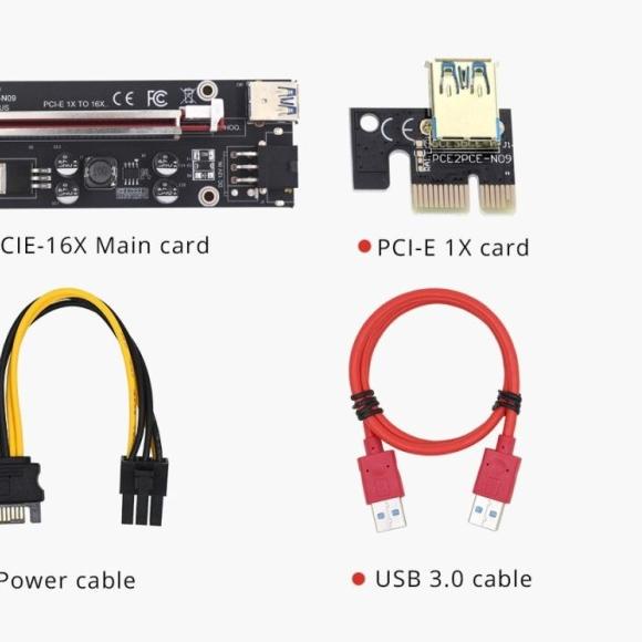 Jual USB RISER - USB 3.0 PCI-E Express Riser Card 1x to 16x VGA | Shopee Indonesia