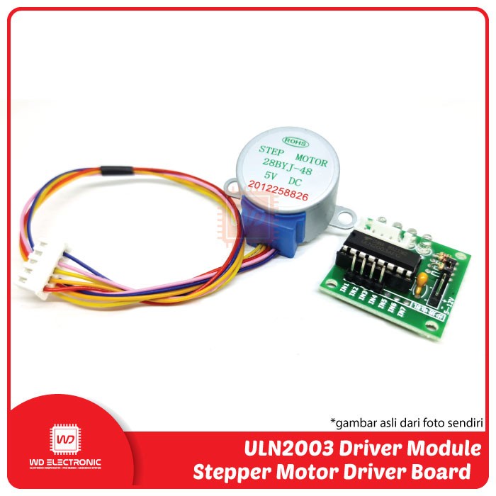 Jual ULN2003 Driver module with stepper motor 5V 28BYJ-48 SASLUN ...