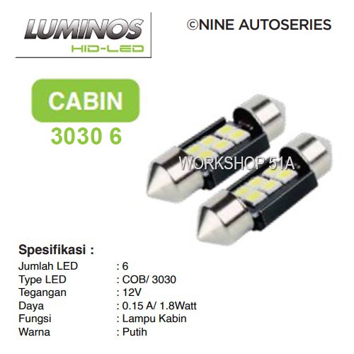 Jual LAMPU CABIN / KABIN MOBIL LED LUMINOS 6 Mata 12 Mata 16 Mata 24 ...
