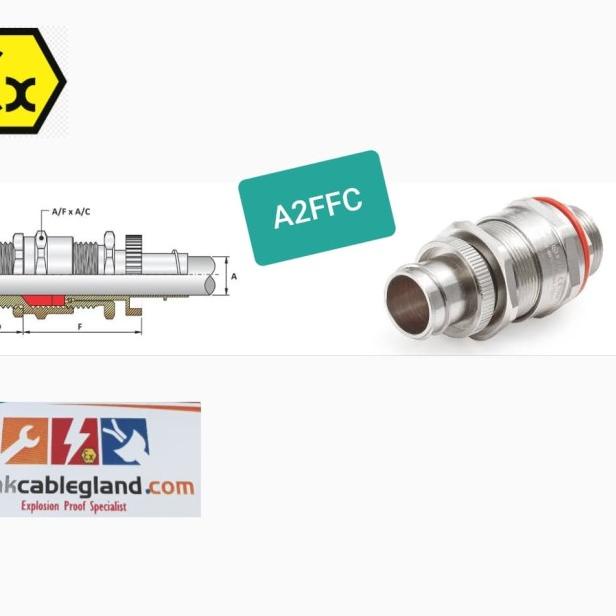 Jual Cable Gland Explosion Proof CABTEK for Flexible Conduit A2FFC 1/2 ...