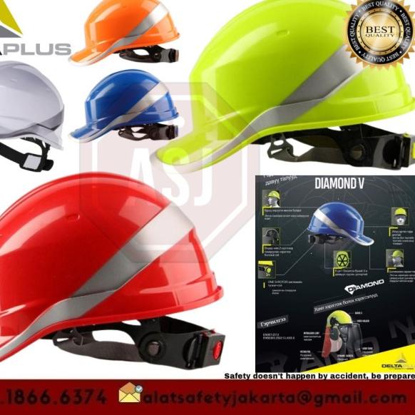 Jual Helm DELTA Plus / Safety Helmet DELTA Plus /Helm Proyek - Hijau ...