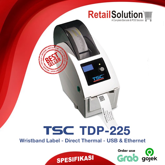 Jual Printer Barcode Label Thermal Gelang - TSC TDP-225 / TDP225 / TDP225W / TDP-225W | Shopee ...