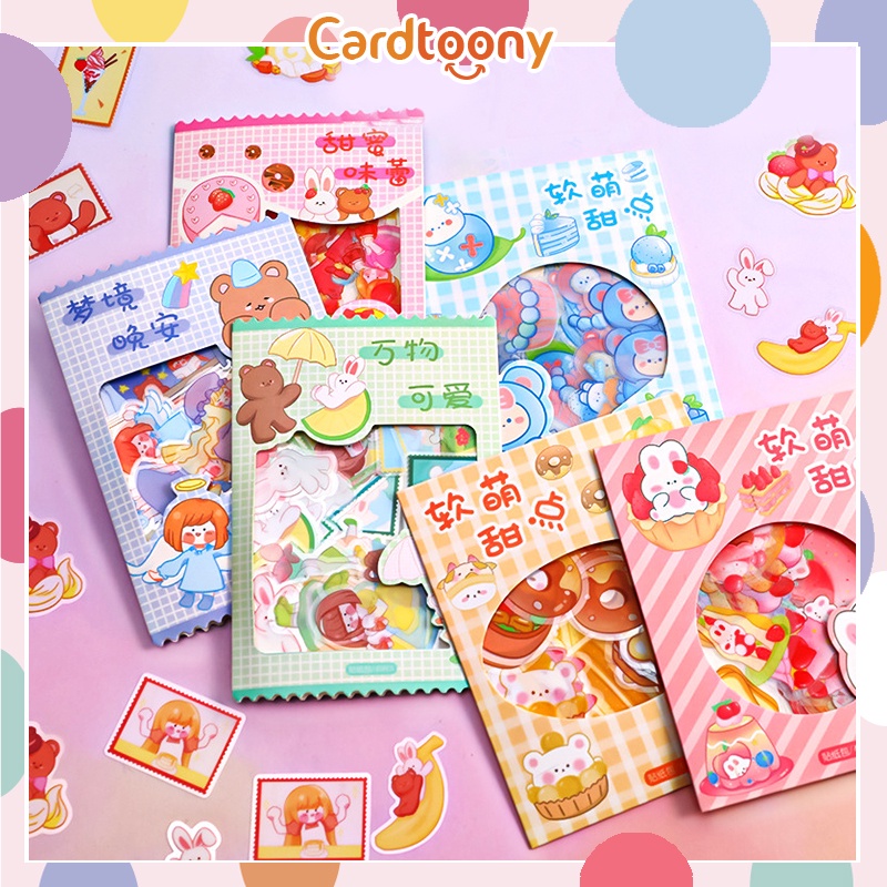 Jual Sticker DIY Cute Aesthetic Heart Decoration Lucu Imut Stickers ...