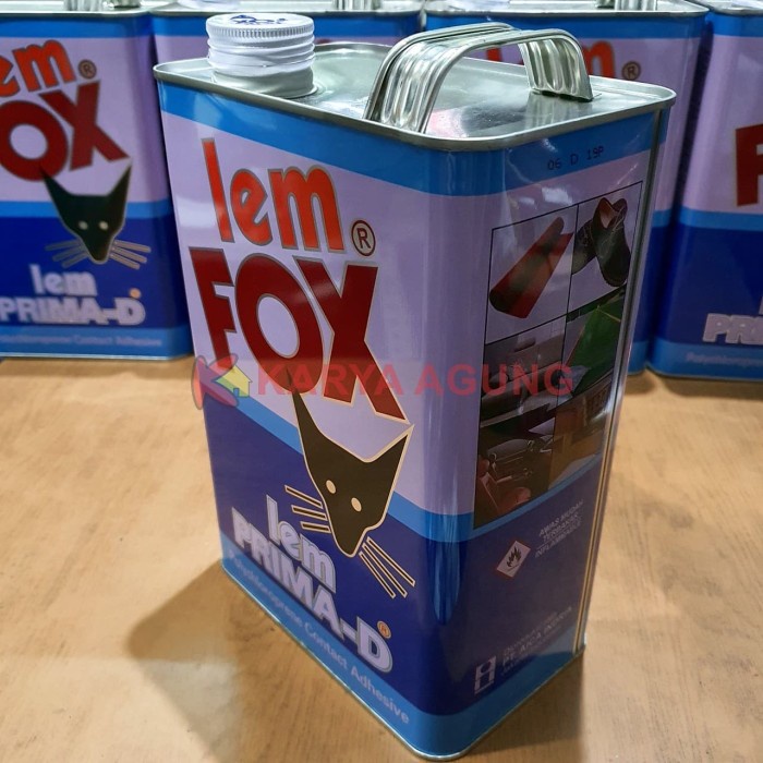 Jual Lem Kuning FOX PRIMA D Galon 2,5 kg (Lem HPL, Edging, Karpet ...