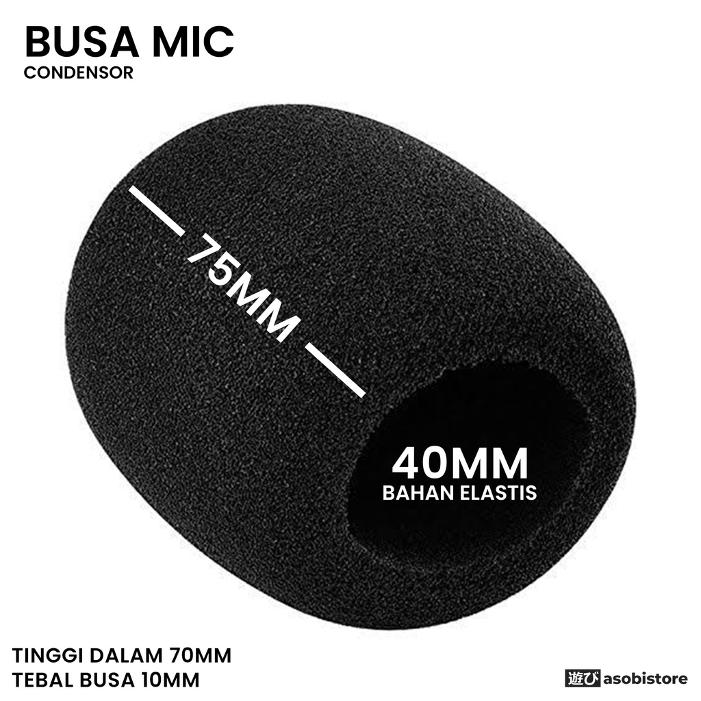 Jual BUSA MIC WIND SHIELD FOAM CONDENSER MICROPHONE | Shopee Indonesia