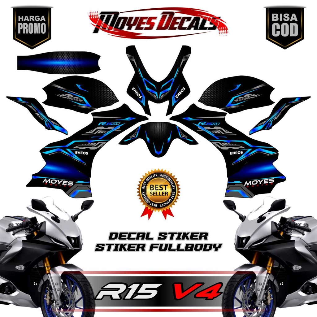 Jual decal r15 v4 full body decal yamaha r15 v4 fullbody decal motor ...