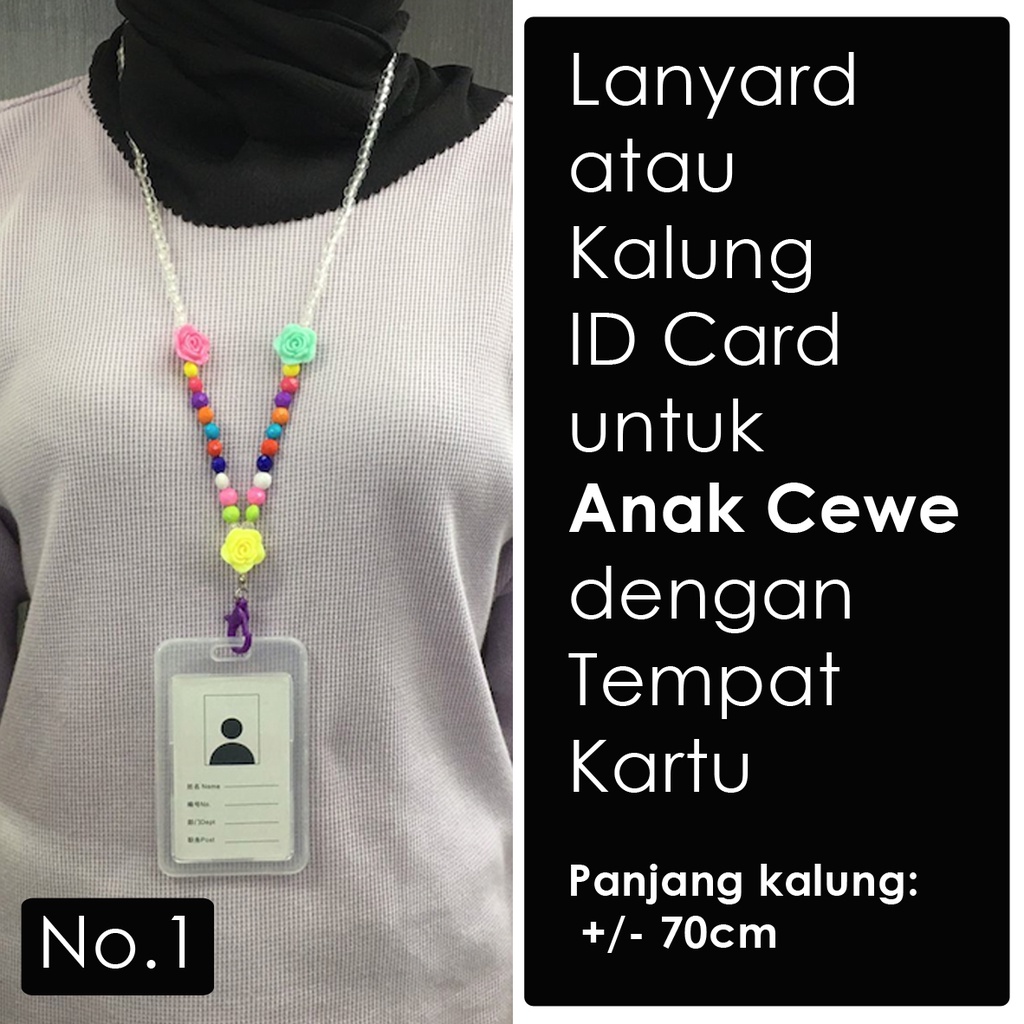 Jual Layard / Tali ID Card / Kalung ID Card Anak Cewe | Shopee Indonesia
