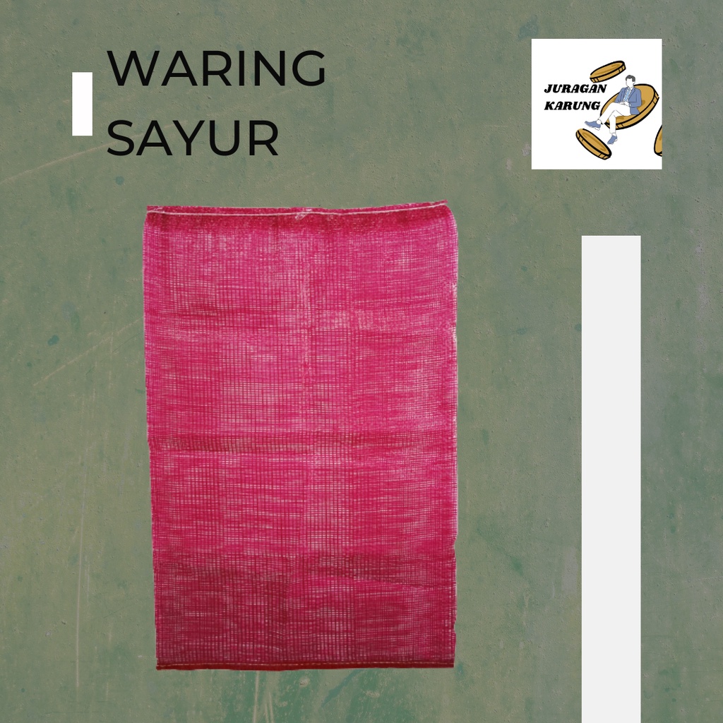 Jual Waring Sayur 50cm X 80cm Karung Sayur Merah HIjau Kuning TOP ...