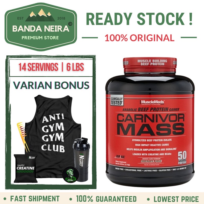 Jual MuscleMeds Carnivor Mass Beef Protein | Shopee Indonesia
