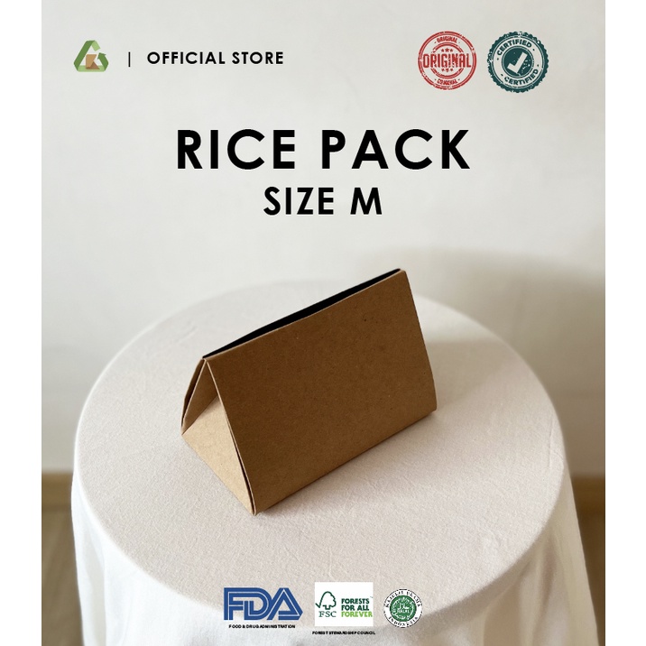 Jual Rice Pack size M / Bungkus Nasi Kekinian / Bungkus Warteg (WAJIB ...
