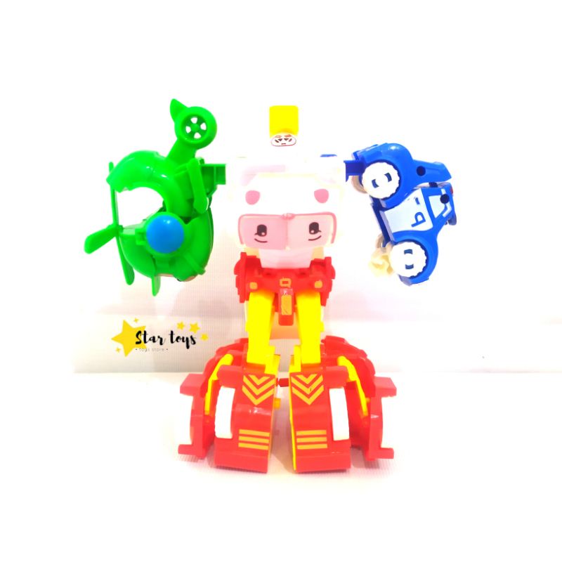 Jual Robot car poli 4 mobil jadi robot | Shopee Indonesia