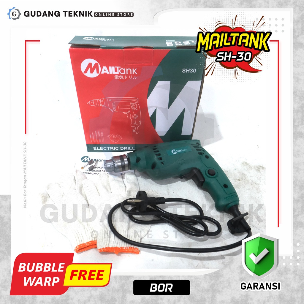 Jual Mesin Bor Tangan 10mm MAILTANK SH30 SH30C KK14 KKO / Bor Elektrik ...