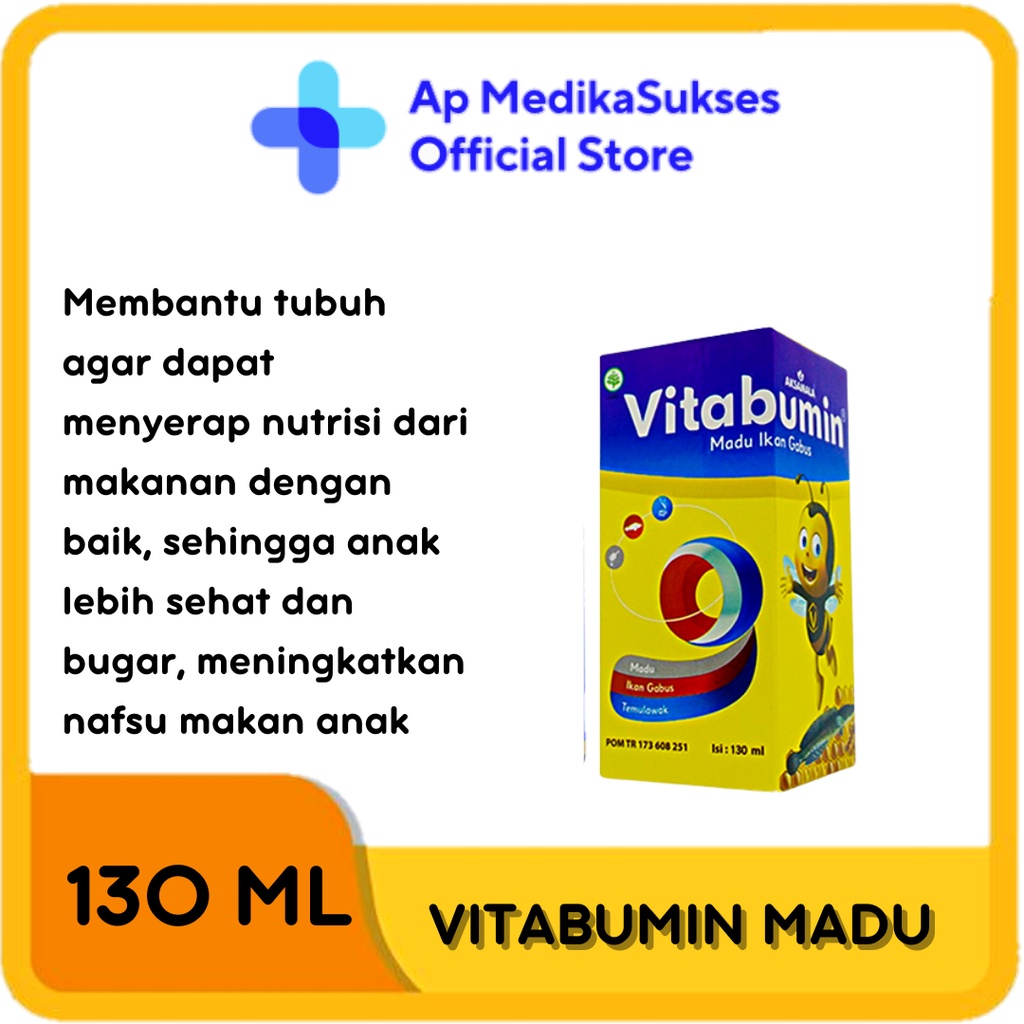 Jual Vitabumin Madu Ikan Gabus Sirup 130 ml | Shopee Indonesia