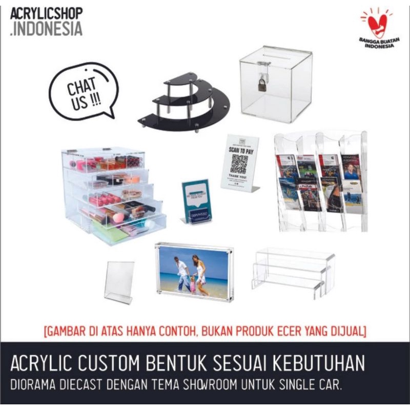 Jual Acrylic Custom / Acrylic laser cutting, Potongan CNC, Plat, Neon ...