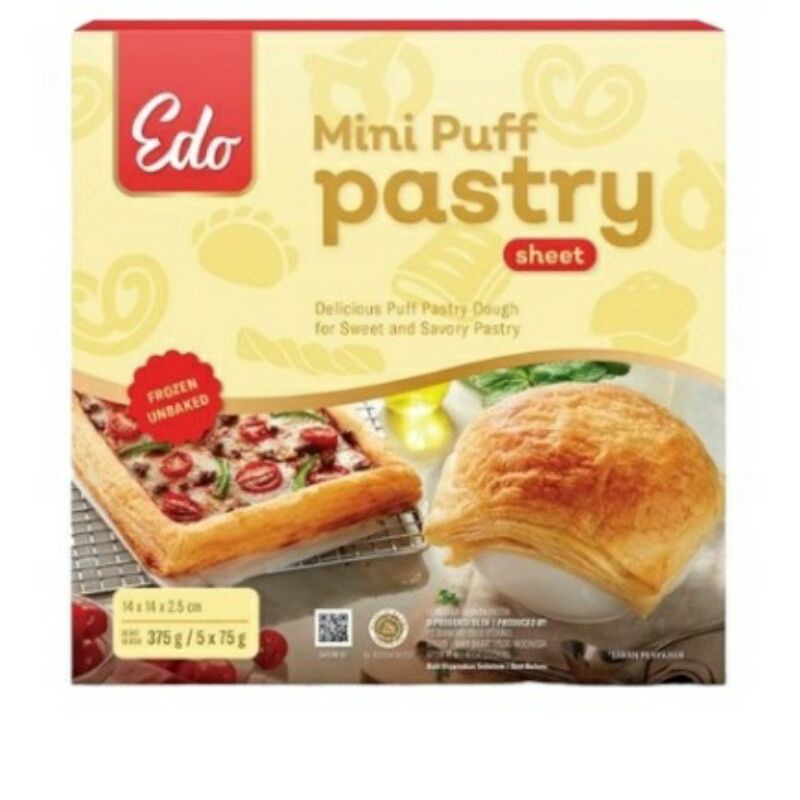 Jual EDO Puff Pastry Croffle Sheet 750g Halal | Kulit Zuppa Soup ...