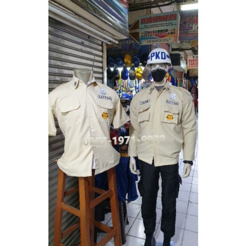 Jual SERAGAM SATPAM SECURITY PDL PDH CREAM BAJU SERAGAM SETELAN STELAN SCURITY BARU TERBARU ...