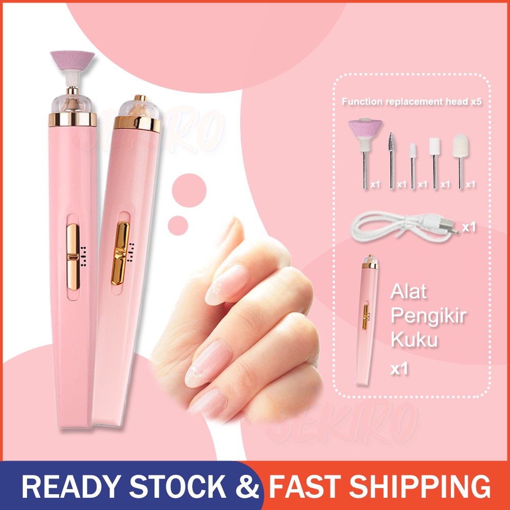 Jual Alat Pengikir Kuku Set Manikur 5 In 1 Kikir Kuku Dengan Lampu LED ...