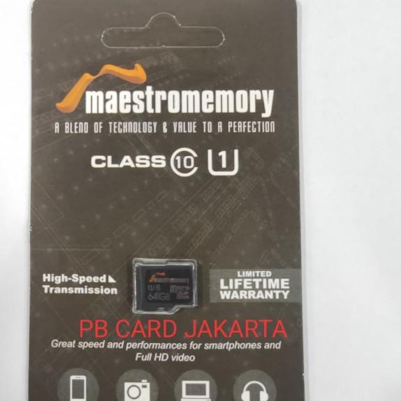 Jual Micro Sd Maestro 64gb Turbo 52mbps | Shopee Indonesia