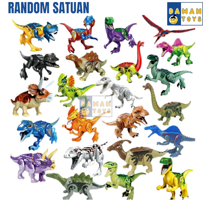Jual Mainan Bongkar Pasang Edukasi Dinosaur Tirex Dinosaurs Diy Dino ...