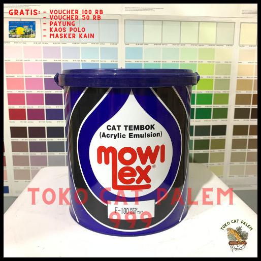 Jual Baru Cat Tembok Interior Mowilex Emulsion Warna Putih E100 2 5