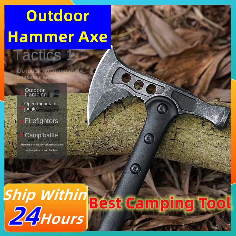 Jual Outdoor Multi-purpose Axe Camping Tool with Ruber Handle Axe Heavy ...