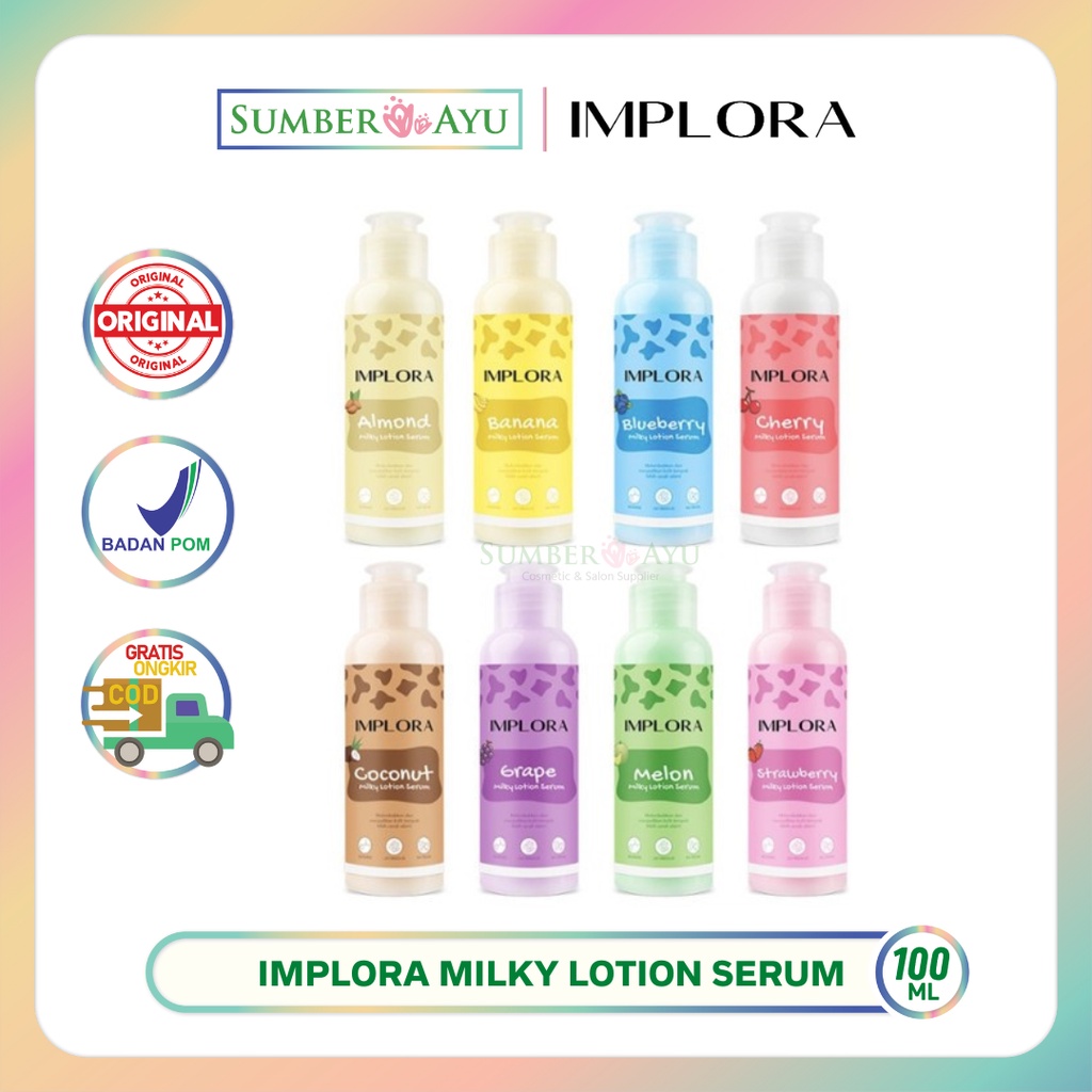 Jual IMPLORA MILKY BODY SERUM 100ML | Shopee Indonesia
