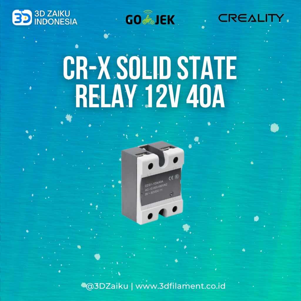 Jual Original Creality 3D Printer CR-X Solid State Relay 12V 40A 220VDC ...