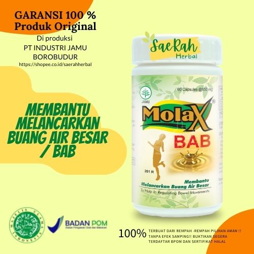 Jual Membantu melancarkan Buang Air Besar / BAB - MOLAX 60 KAPSUL ...