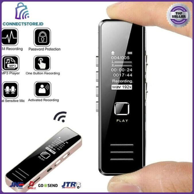 Jual Perekam Suara Audio Digital Mini Voice Recorder 32Gb - Black ...