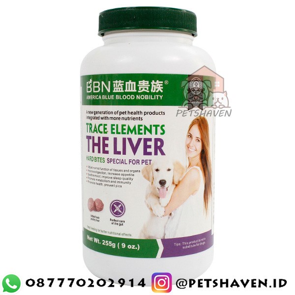 Jual BBN Trace Elements The Liver Vitamin Obat Pencernaan Anjing Dog ...