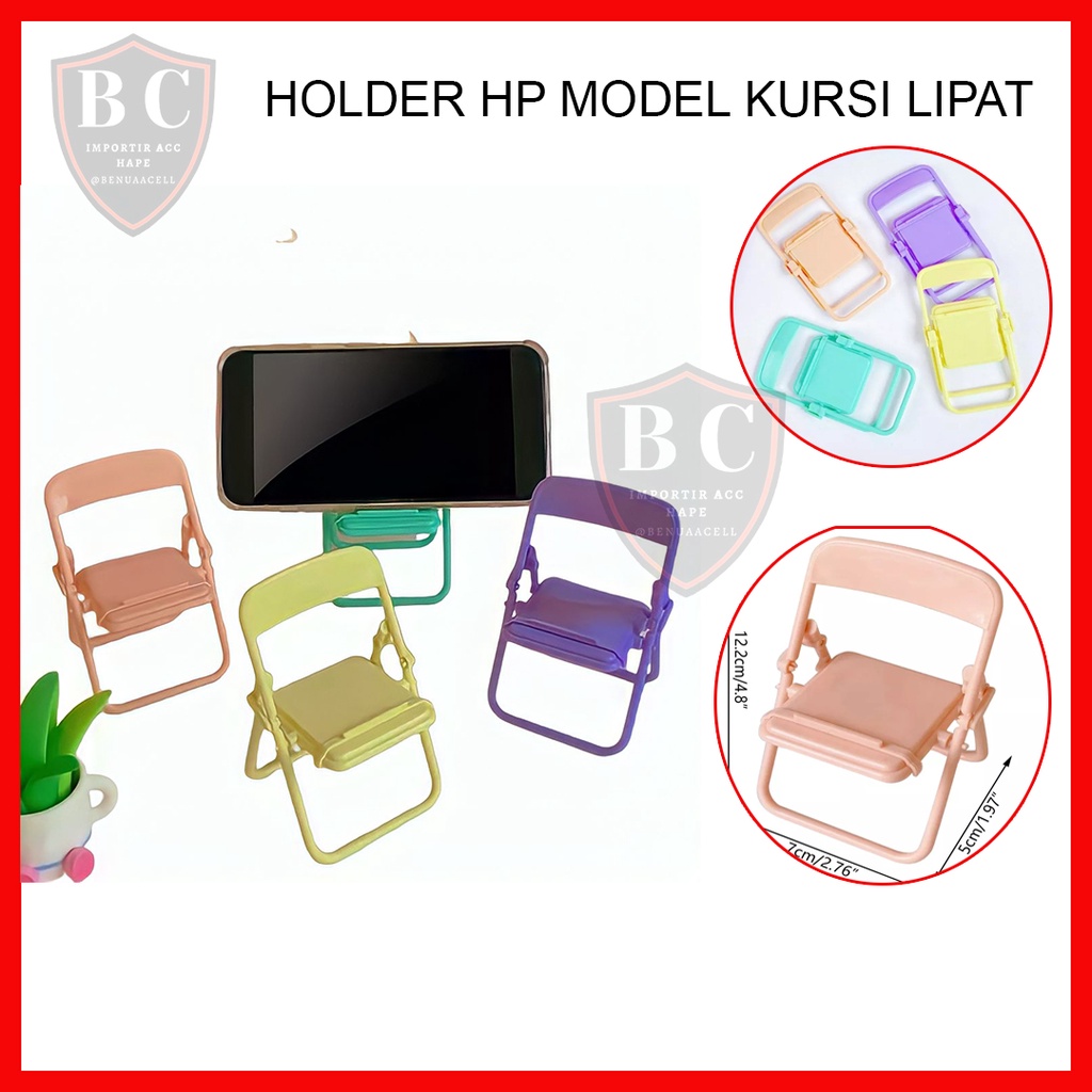 Jual STAND HOLDER HP MODEL KURSI LIPAT / STAND HOLDER HP MACARON KURSI ...