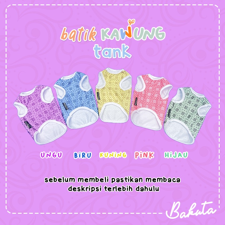Jual Baju Kucing Tank Edisi Batik Kawung Tank Untuk Kucing dan anjing ...