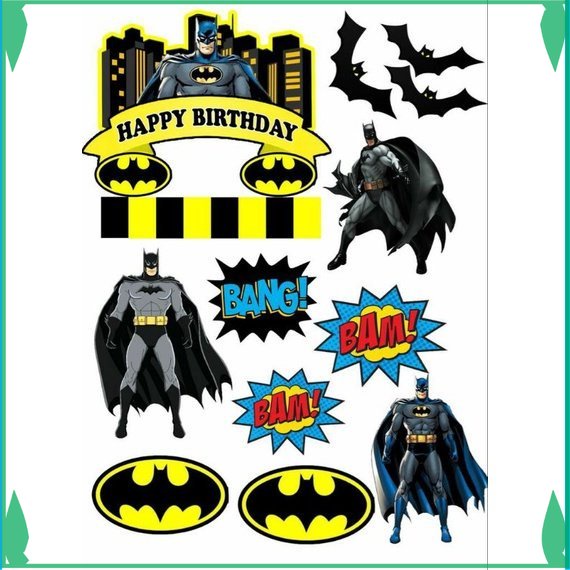 Jual TOPER CETAK CAKE TOPPER BATMAN Toko_Arsha | Shopee Indonesia