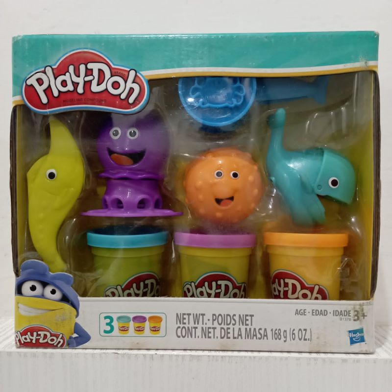 Jual ori original play-doh playdoh ocean tools tool ikan fish laut ...