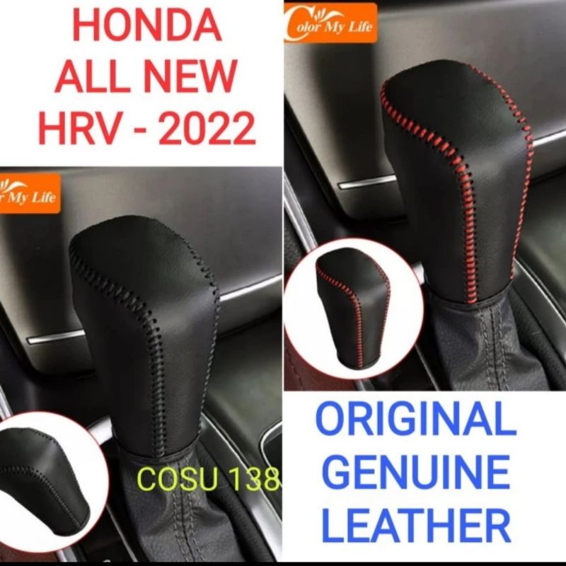 Jual honda HRV 2022 sarung kulit asli cover shift knob tuas transmisi ...