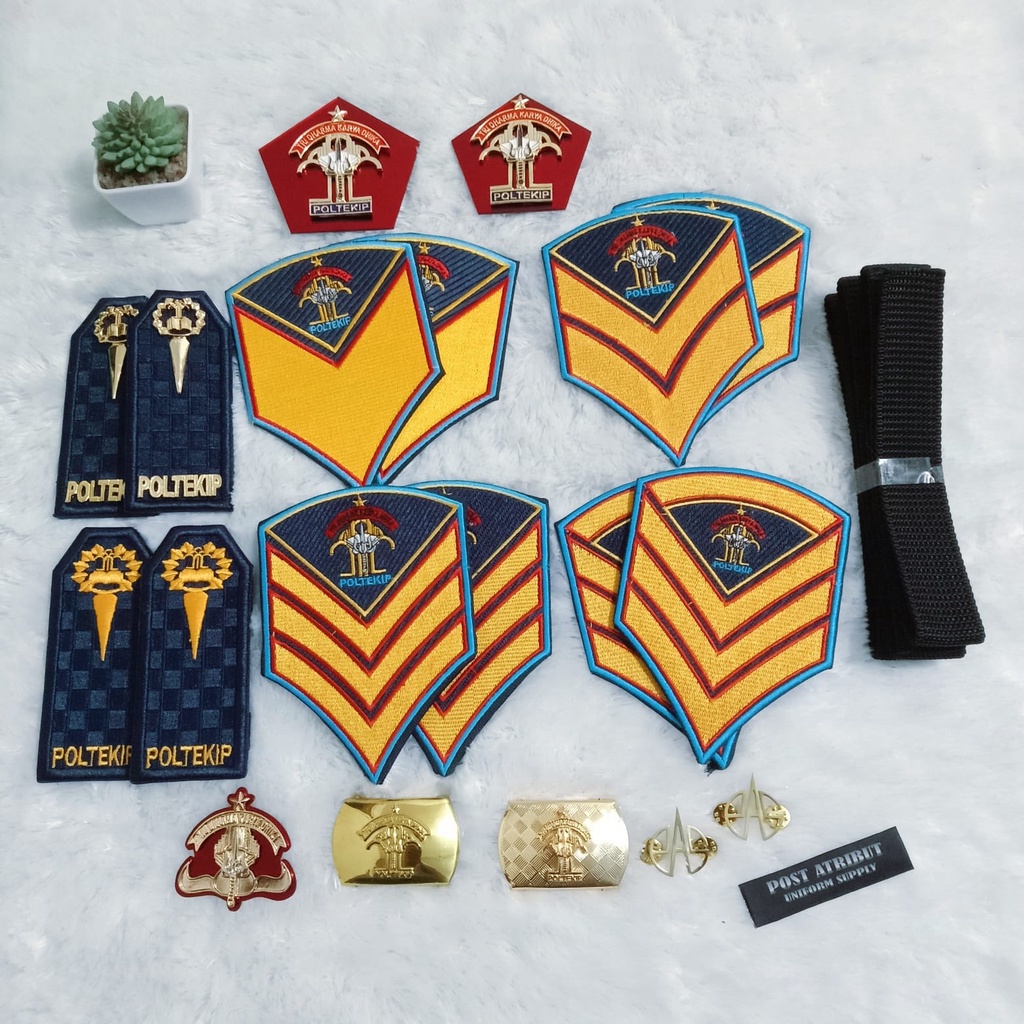 Jual Atribut PDH POLTEKIP / Kepala Gesper POLTEKIP / Brevet Samapta ...