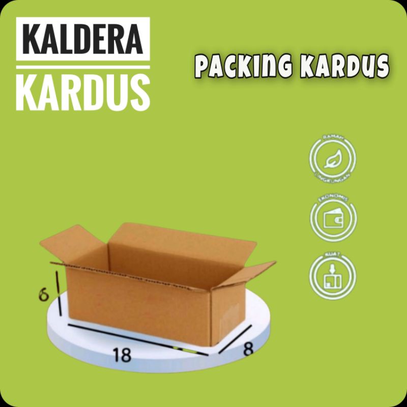 Jual kardus packing 18x8x6-kemasan karton Boxdus packaging kecil polos ...