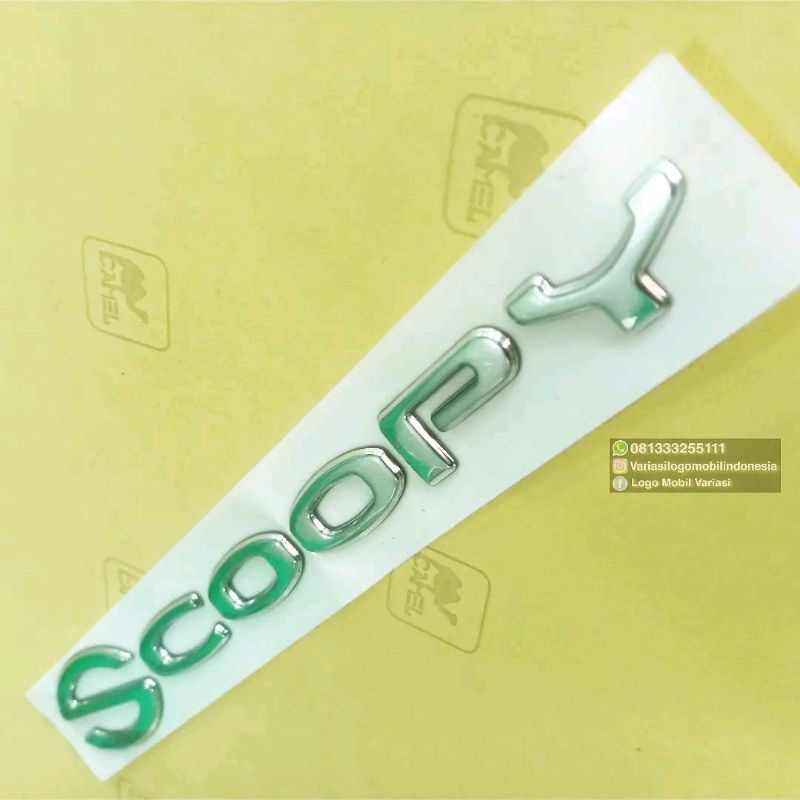 Jual Emblem logo SCOOPY honda motor ukuran original scoopy 2013 2014 ...