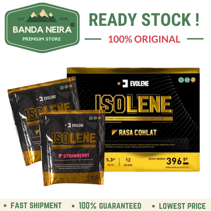 Jual EVOLENE ISOLENE Whey Isolate Protein | 1 SACHET | 33 GR | Shopee ...