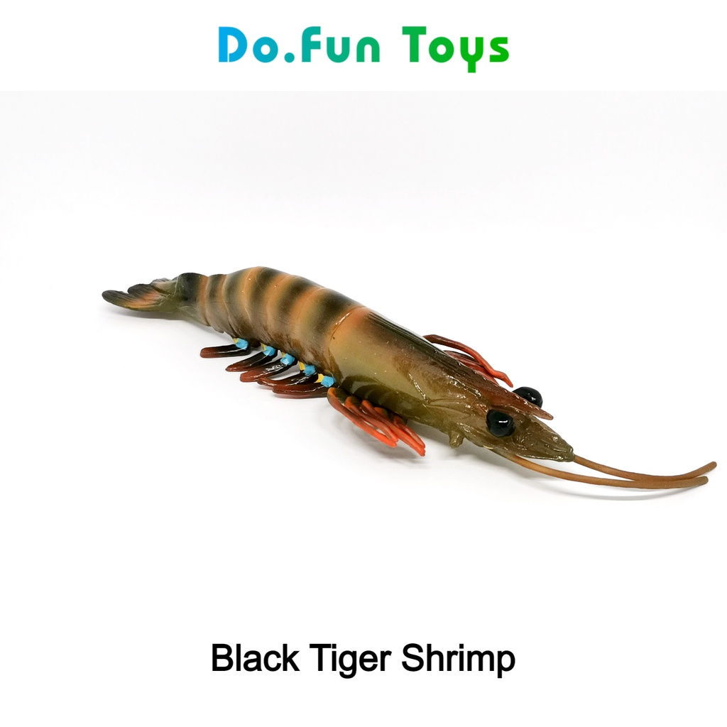 Jual Animal Figurine | BLACK TIGER SHRIMP / Mainan Miniatur Udang Windu ...