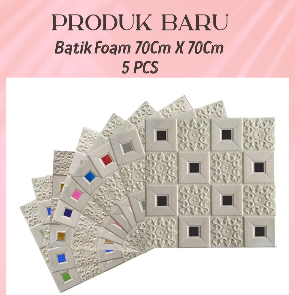 Jual Wallpaper 3D Batik Foam Classic Batu Bata Timbul Brickfoam ...