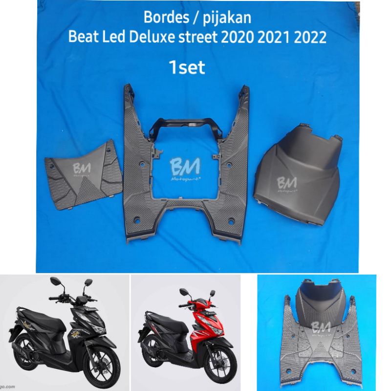Jual Cover Dek Atas Bordes Pijakan Kaki New BEAT Led Deluxe Street 2020 2021 2022 | Shopee Indonesia
